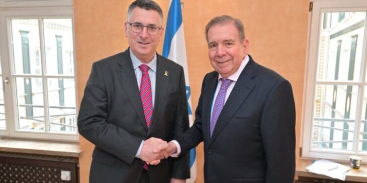 Edmundo González se reúne con el canciller israelí Gideon Saar para ...