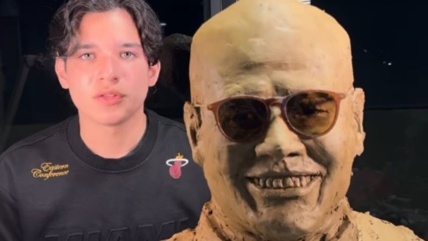 ¡Imperdible! Descubre la impresionante escultura que un talentoso joven ...